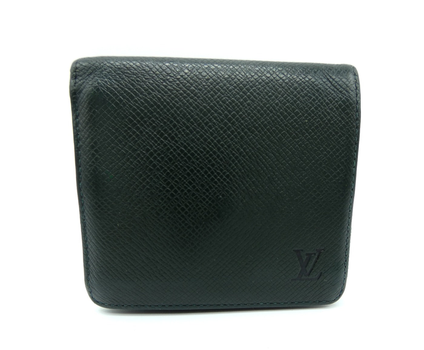Louis Vuitton Men's Taiga Bi-Fold Wallet in Deep Green Louis Vuitton Men's Taiga Bi-Fold Wallet in Deep Green