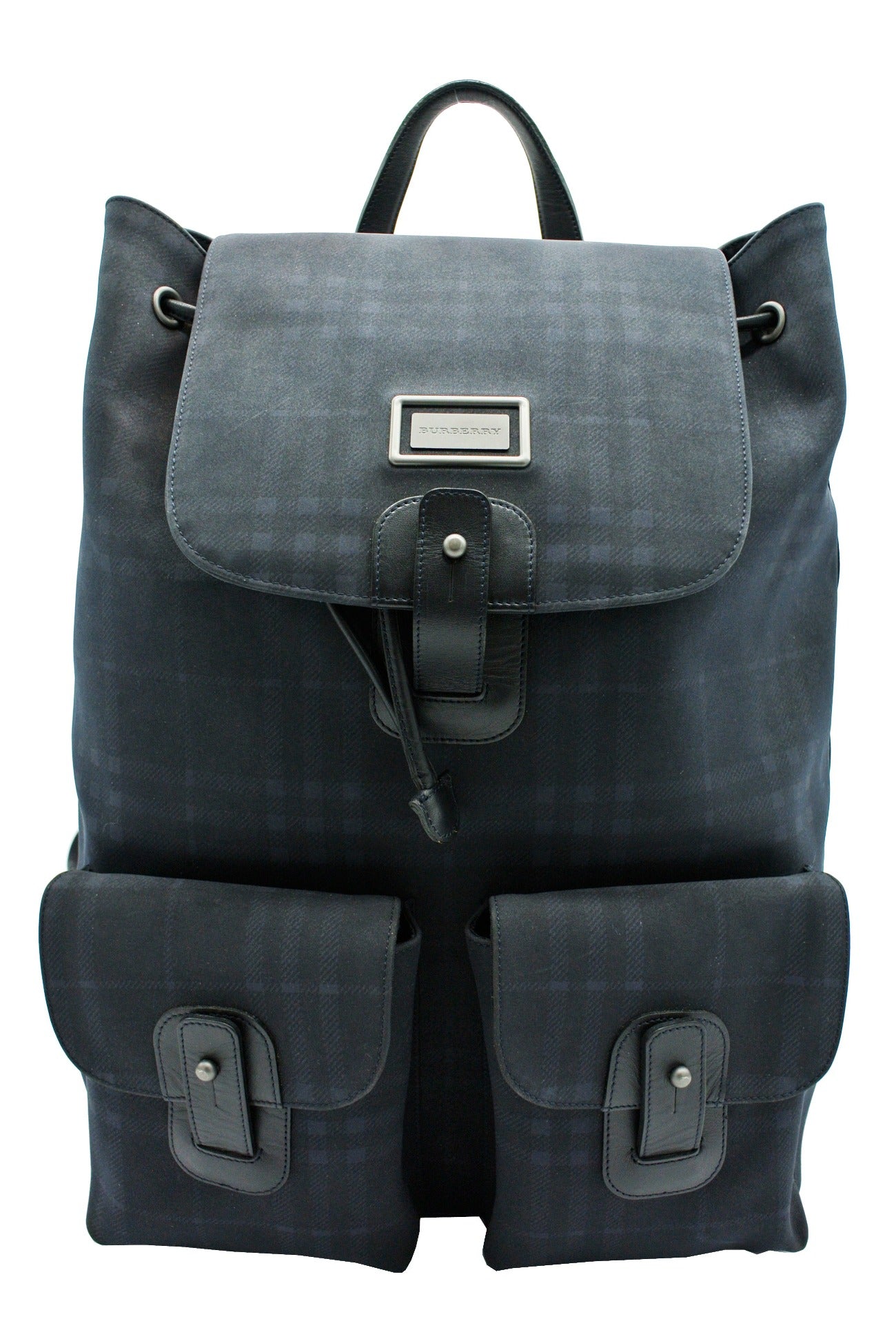 Burberry Vintage Black and Blue House Check Backpack – Occhi Azzurri